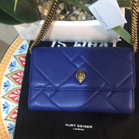 Kurt Geiger | Bags | Kurt Geiger Kensington Quilted Leather Chain ...